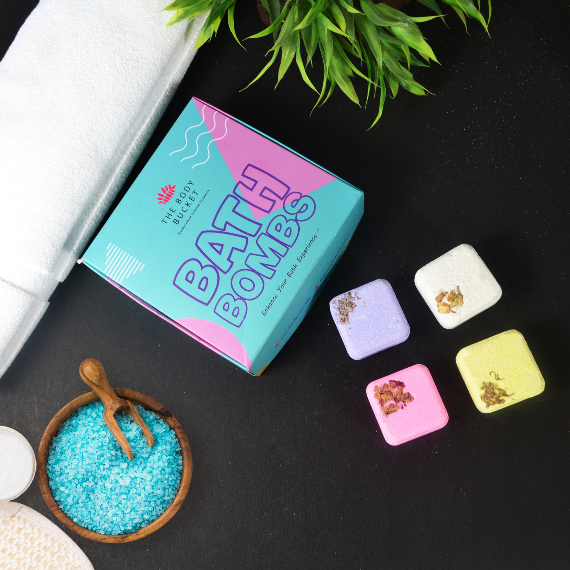 Square bath bombs made with musk, Rose, Lavender and Jasmine fragrance ...